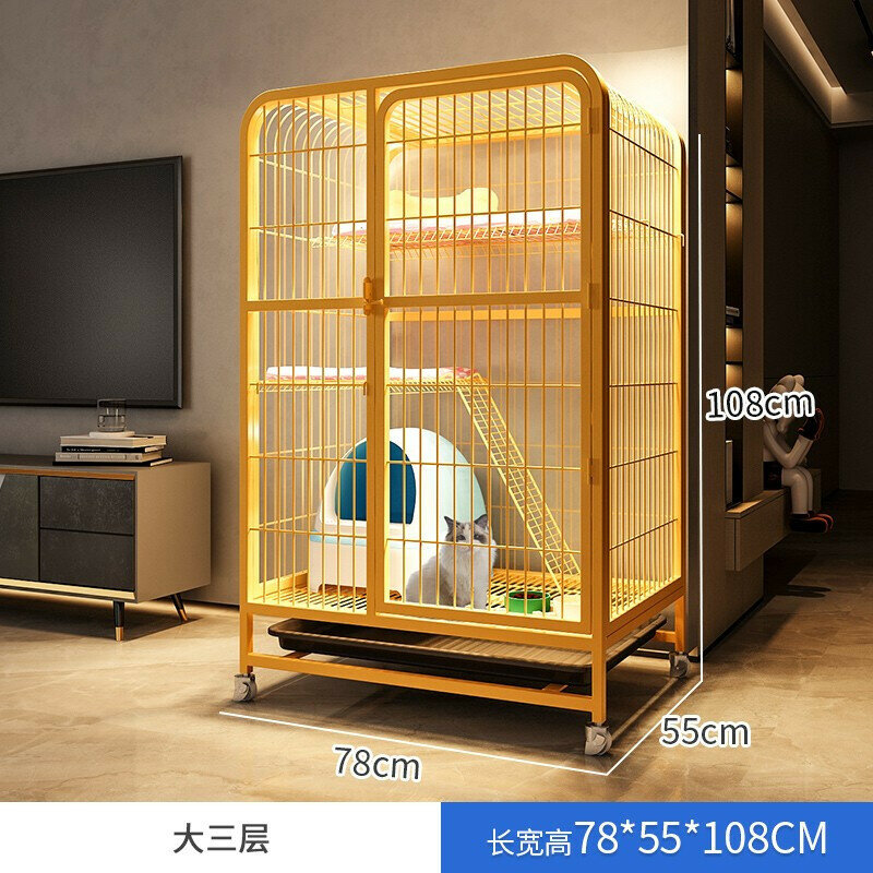 Клетка для кошек для домашнего использования, большая вилла для кошек с свободным пространством, дом для кошек, убежище для кошек, клетка для кошек напрямую от производителя