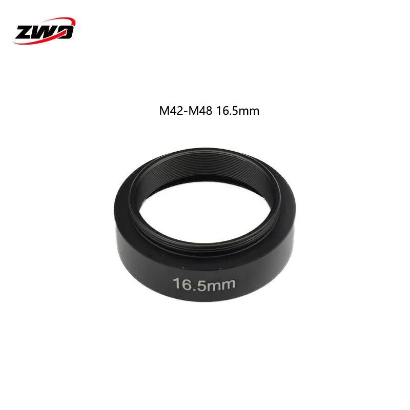 ZWO M42-M48,16,5mm, удлинительная трубка с переходным кольцом, астрофотография, аксессуары для телескопов