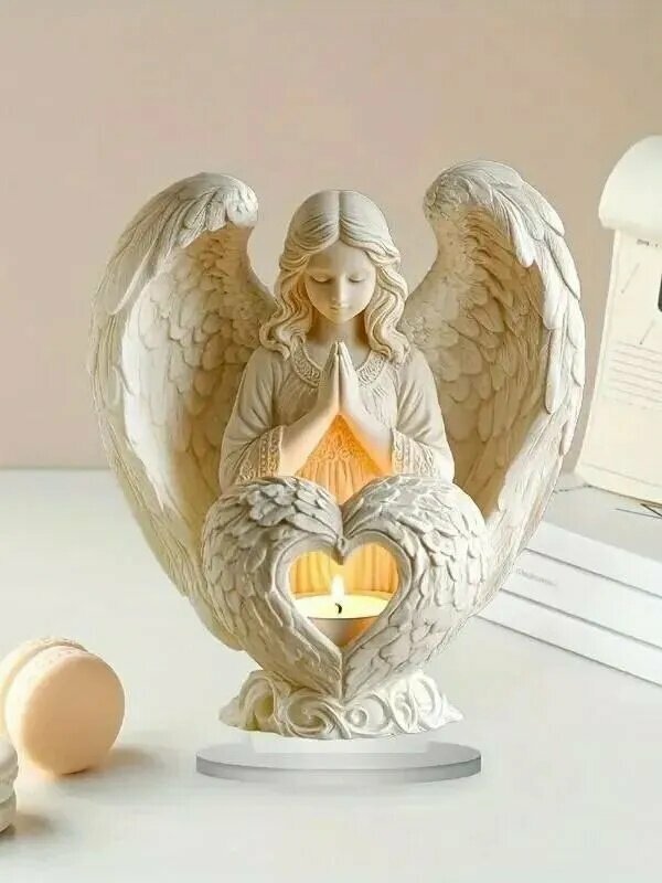 Фигурка декоративная Ангел любви, высота 20 см, длина 16.8 см