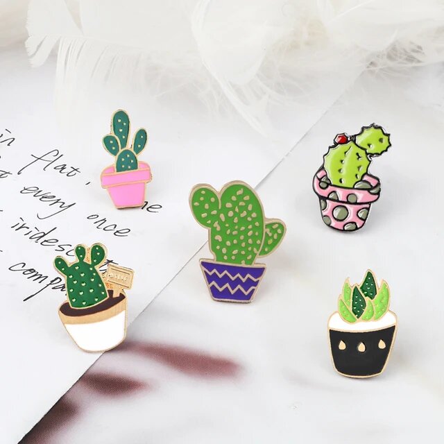 Набор из 2-6 значков в стиле панк с динозаврами, эмалированные значки с котом-растением и цветами, милые броши в виде гусиной лапки, кошачьей лапки, бороды и черепа, подарки для детей.