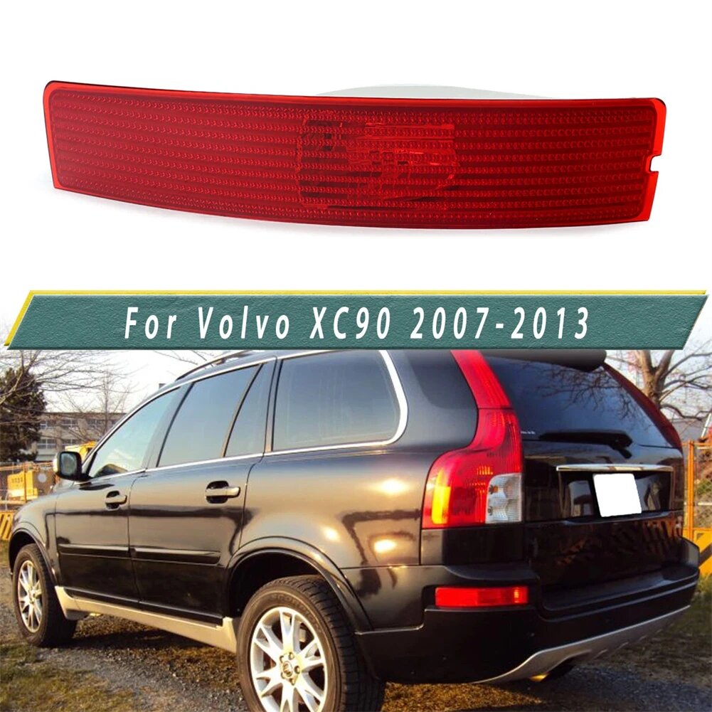 Автомобильный левый задний бампер, отражатель объектива для Volvo XC90 2007-2014 31213647, задний бампер, задний противотуманный фонарь, отражатель, аксессуары