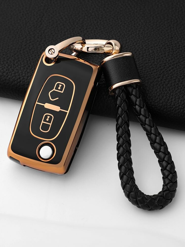 Чехол для автомобильного ключа для Пежо Peugeot 3008 5008 107 207 307 308 407 607, ZH