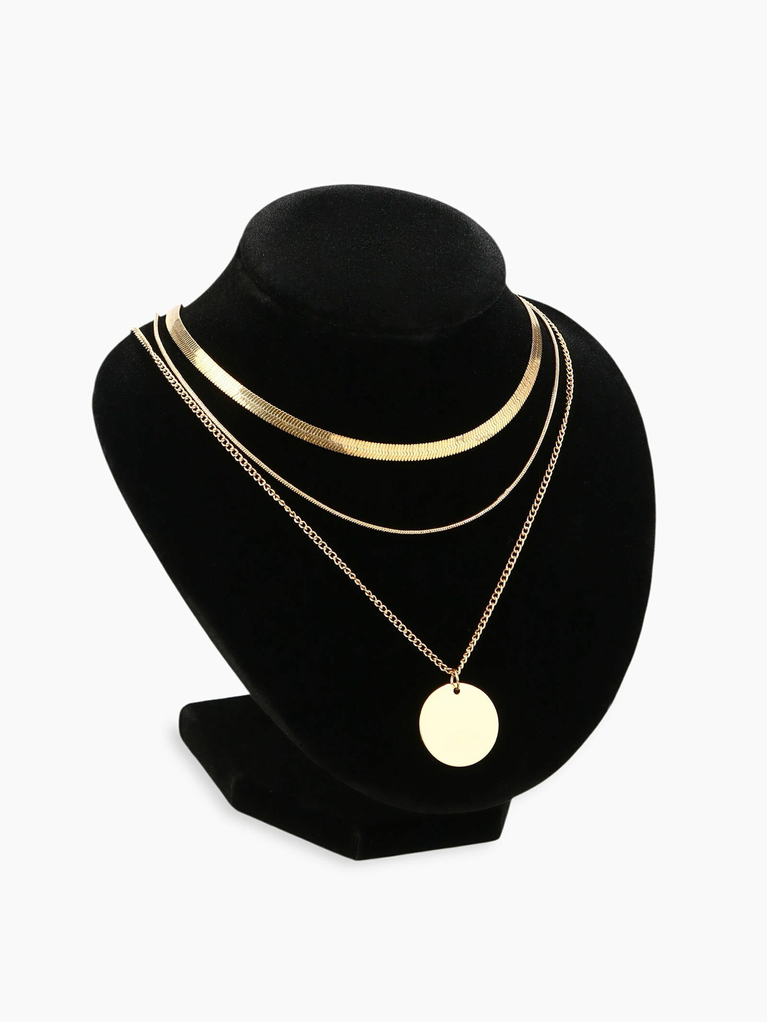 Бюст для украшений 13x12.5x15.5 см, h=15.5 см, чёрный, вид: декоративные (универсальные)