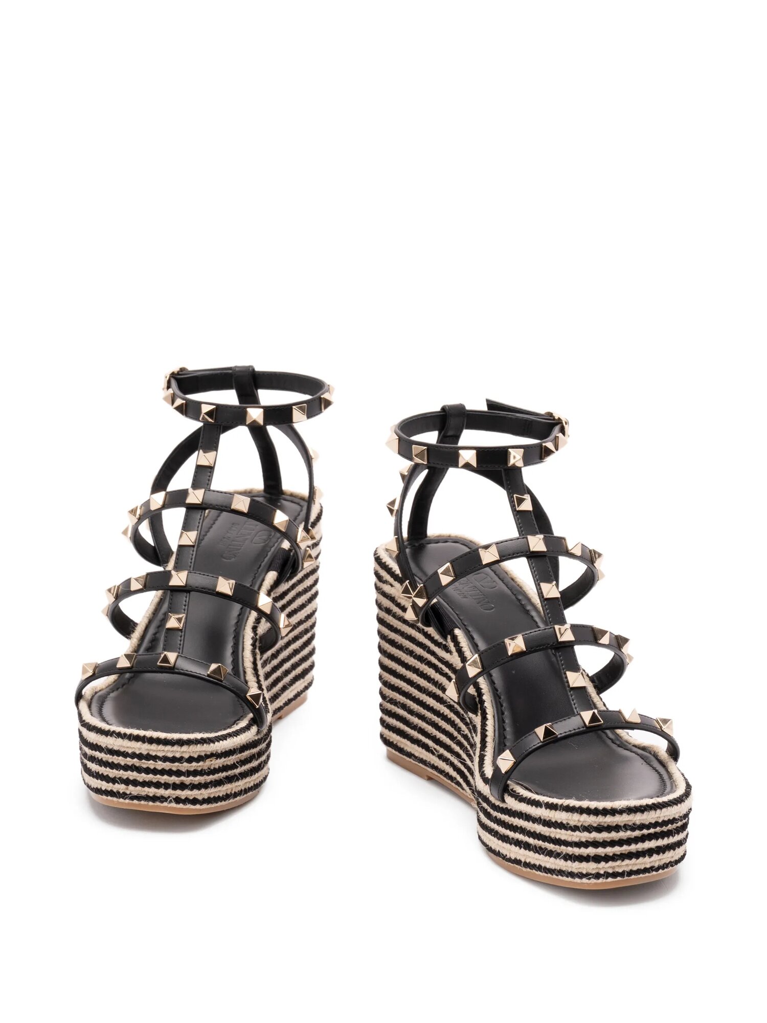 Эспадрильи Valentino Rockstud, размер 39, black/black — фото 1