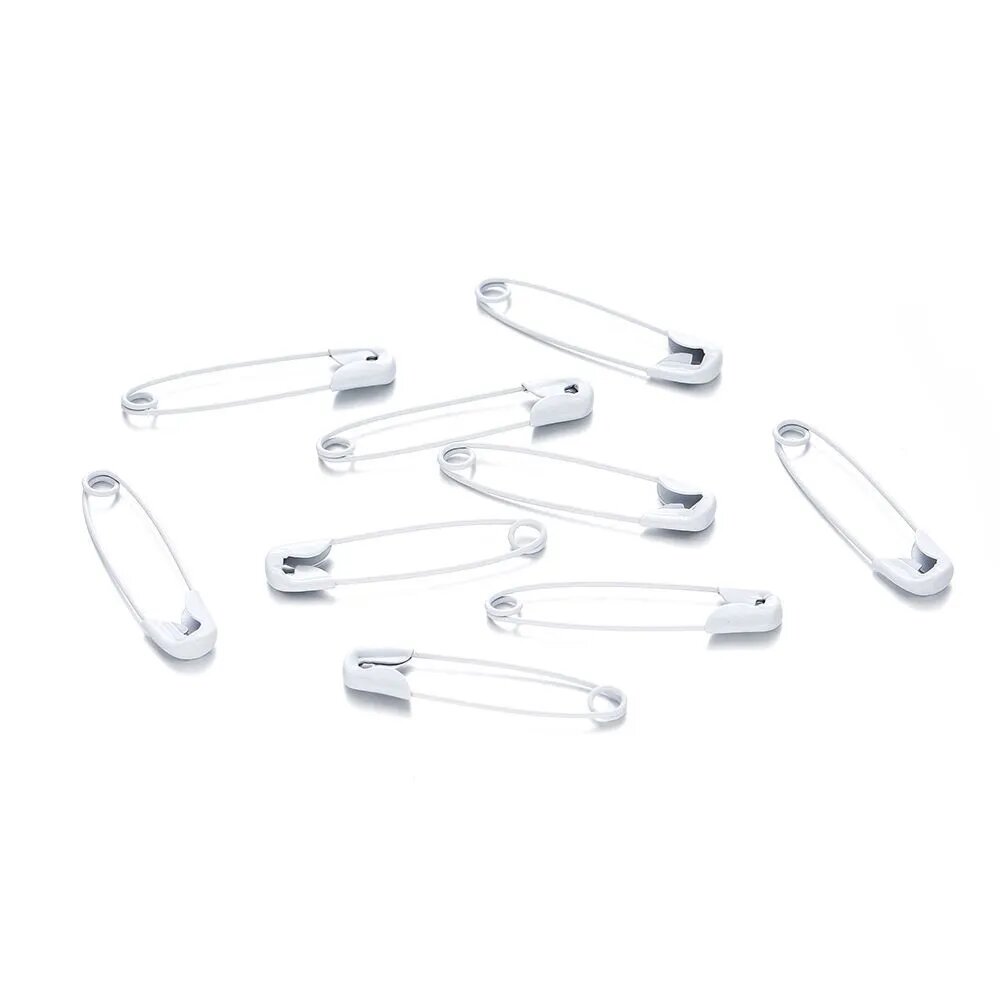 Булавка 3 см, 50 шт, цвет: белый