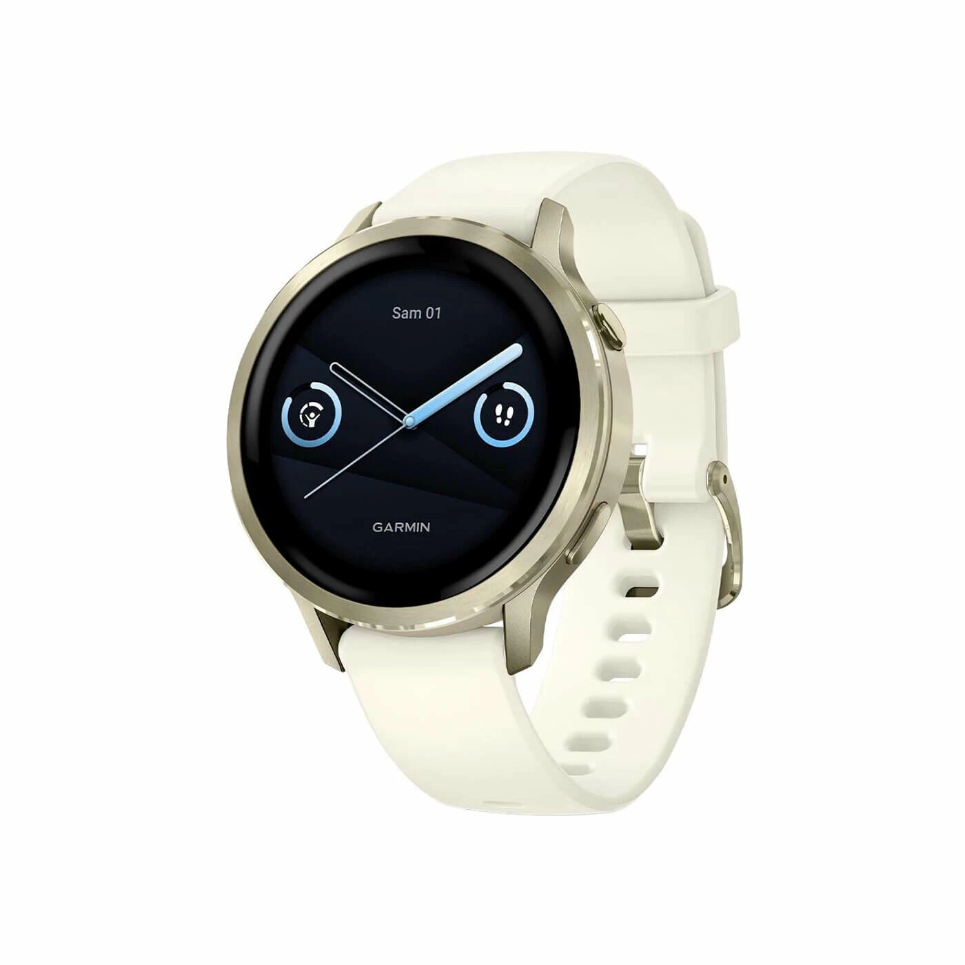Умные часы Garmin Venu 4 41mm Lunar Gold with Bone Silicone Band