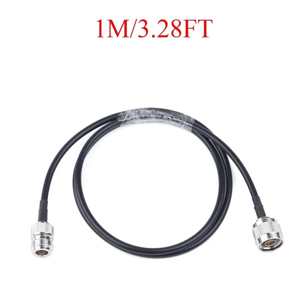 Удлинитель кабеля RF (coax)/RF (coax), 1 м, черный