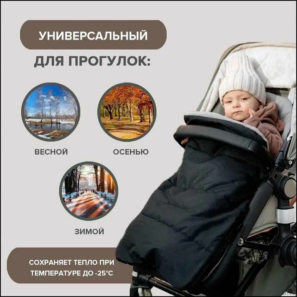 Теплый конверт в коляскуw — фото 1