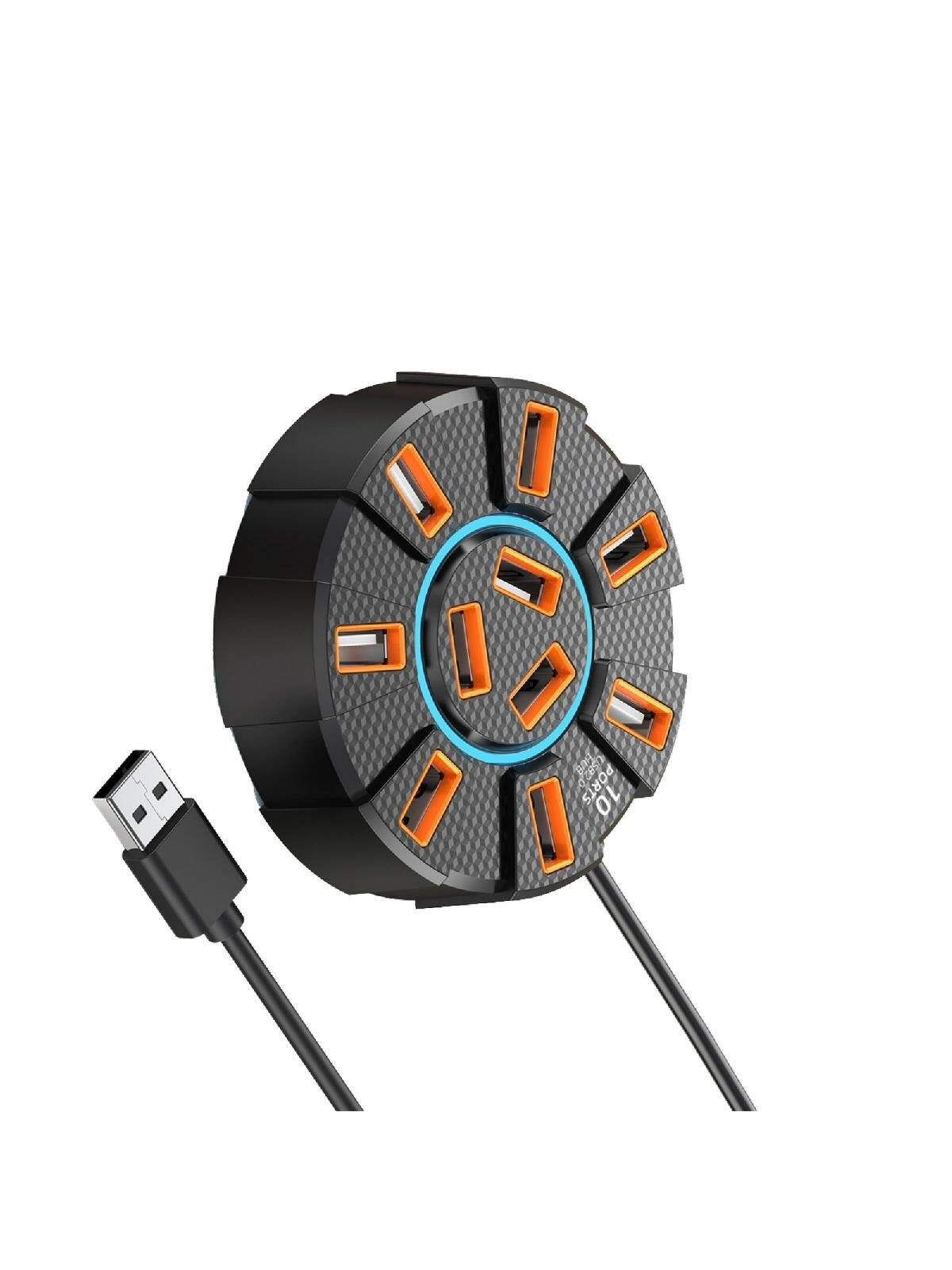 10-портовый док-станция расширения USB-док-станция USB-удлинитель для клавиатуры ноутбука