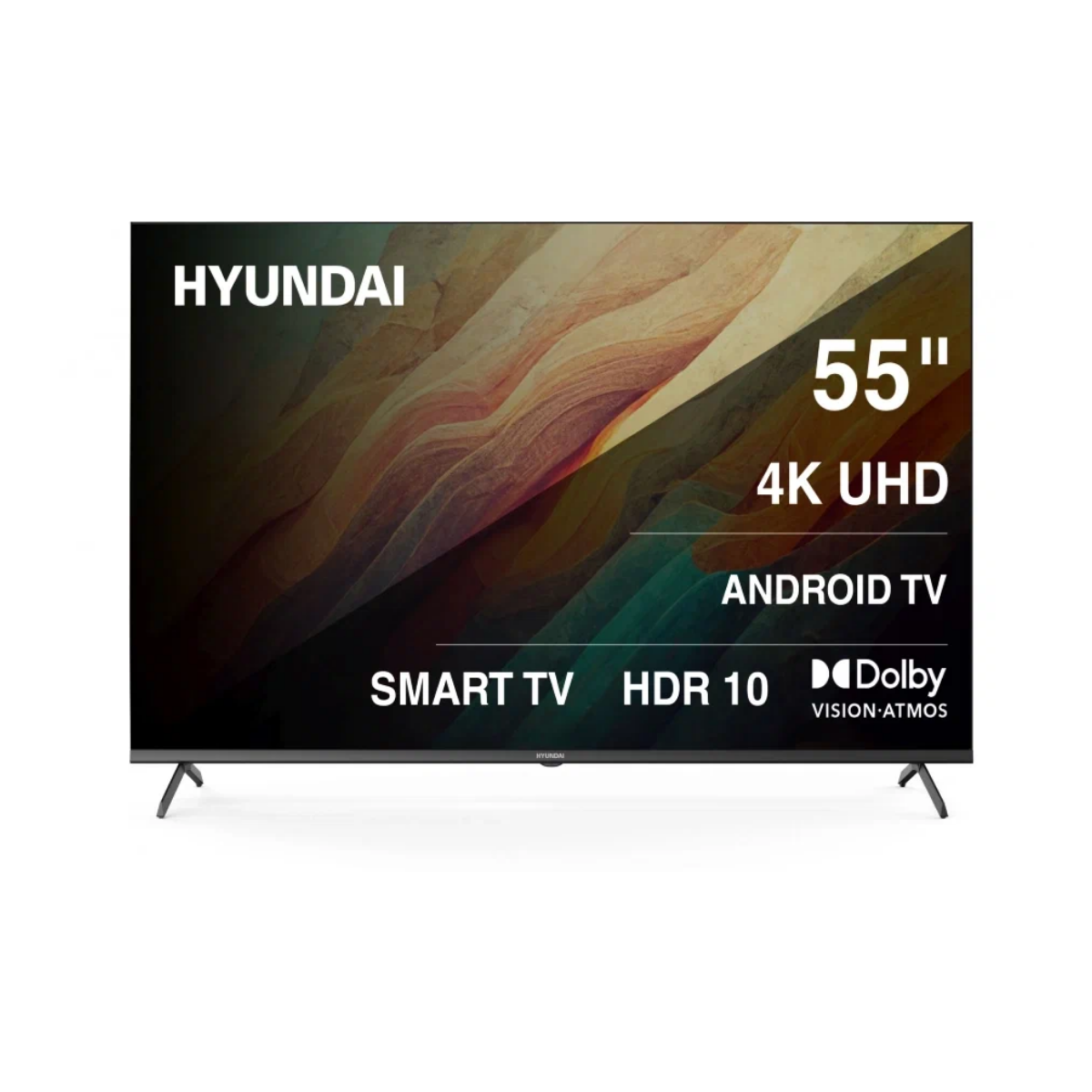 ЖК-телевизор Hyundai H-LED55BU7009, 55" LED 4K Ultra HD (3840×2160) и поддержкой Smart TV на базе Android TV 11