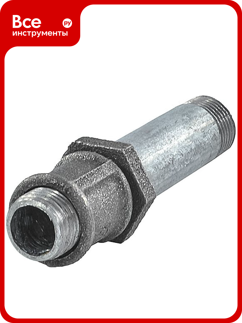 Сгон ООО "Крупинский арматурный завод" сталь, оц. в/к муфта/к/г чуг Ду50 L=150мм ГОСТ 8969-75 КАЗ 027-2031