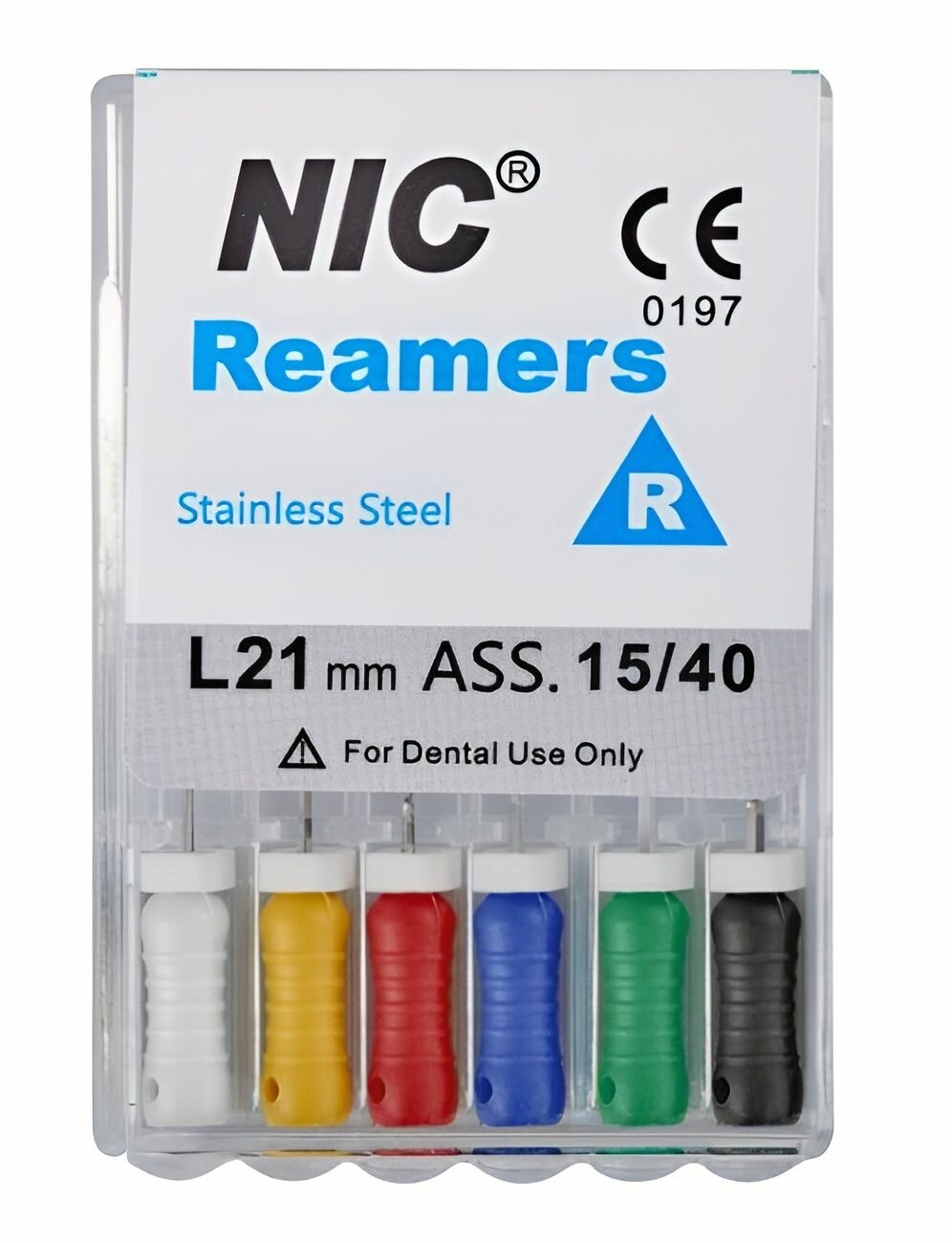 Reamers Nic Superline № 015/40 25 мм, 6 шт. - ручной каналорасширитель