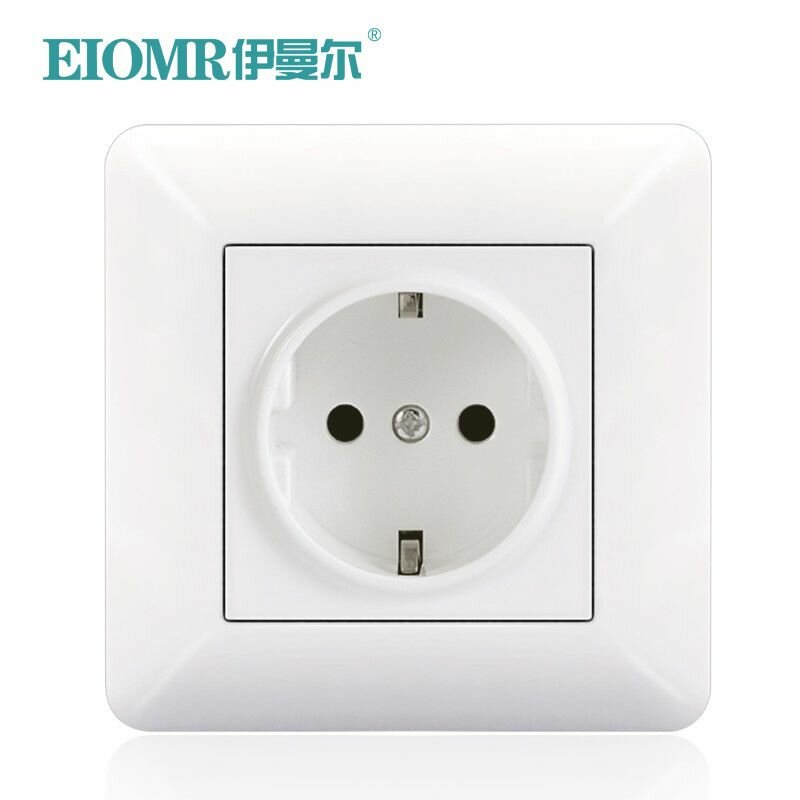 Немецкая стандартная розетка, панель розеток европейского типа, розетка немецкого типа, панель розеток немецкого типа 86-го типа, скрытая настенная установка, европейский стандарт.