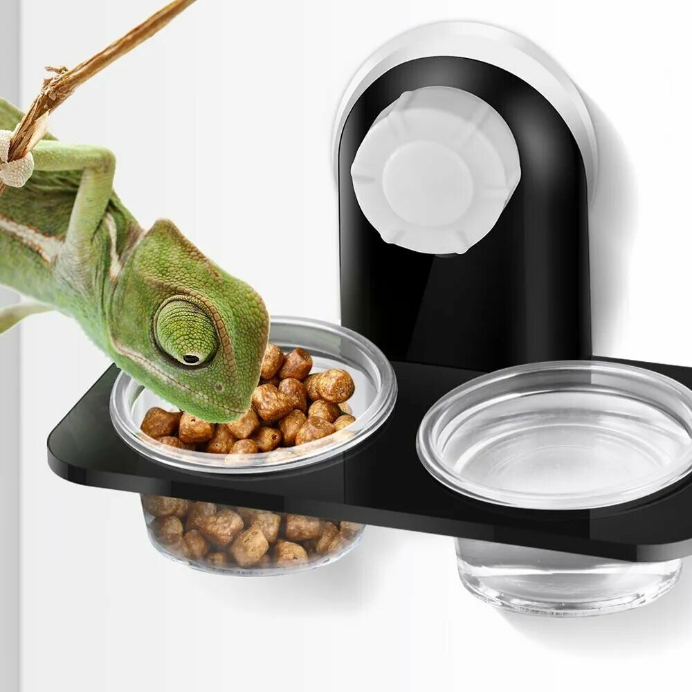 Аксессуар для террариума миска на присоске экономия места 11.5X6.2X5.5CM
