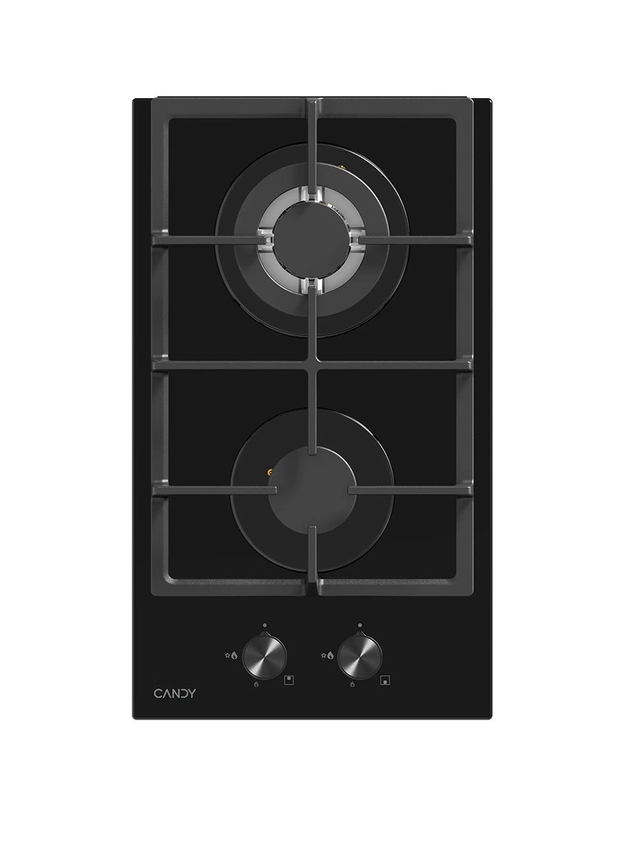 Варочная панель Candy CHXG32CWB, газ, чугун, закаленное стекло, черный