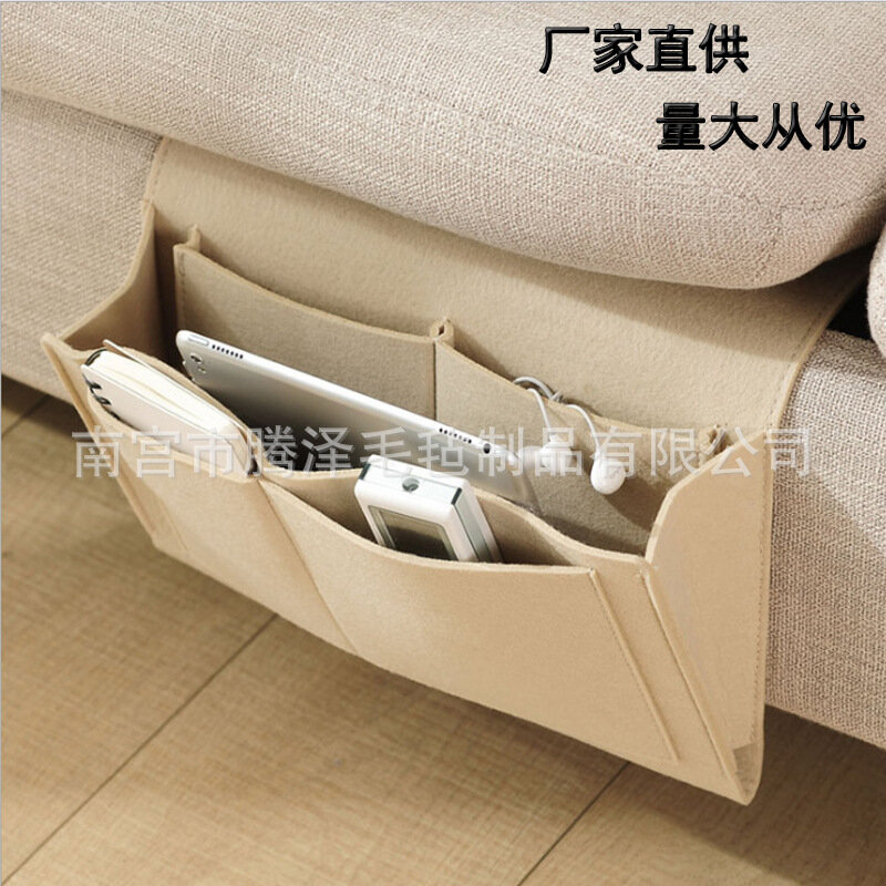 Органайзер Для Кровати: 4 Кармана Из Войлока Всё Под Рукой - Прочный И Компактный Органайзер Для Спальни For Хранение У Кровати