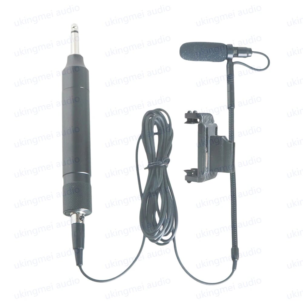 Беспроводной суперкардиоидный конденсаторный микрофон для альтов и скрипок 3.5mm screw plug