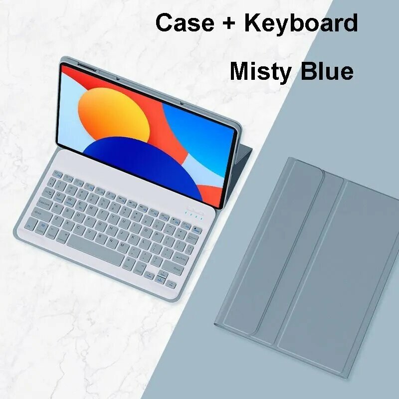 Чехол для Xiaomi Redmi Pad SE 8,7 дюйма, чехол с русской Bluetooth-клавиатурой для Redmi Pad SE 8,7 2024