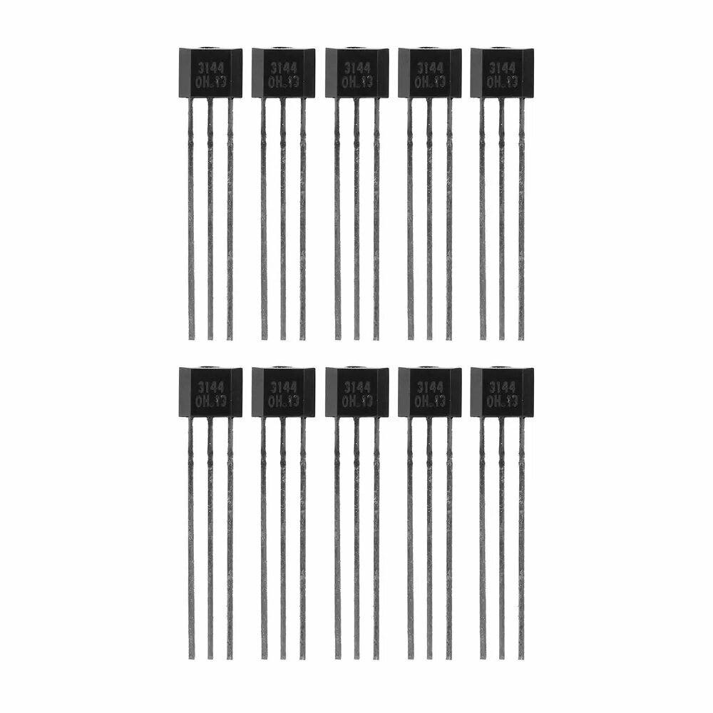 10 шт./лот A3144 3144E OH3144E Датчик эффекта Холла свитчи 24В, 50В, 50мА для электронных игрушек, бытовой техники и спортивного оборудования
