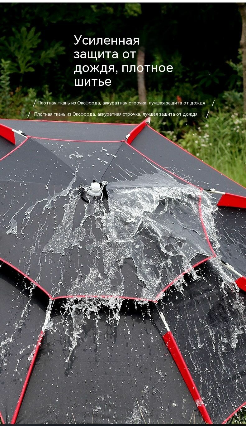 Рыболовный зонт 2 6 метра с заземлением и ветрозащитой для карпа и окуня