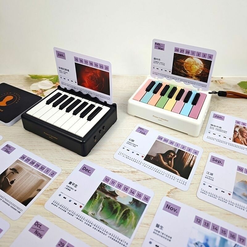 Многоцветное карманное пианино с вечным календарем, настольный календарь, играбельное и звуковое мини-пианино Taylor Swift JJ Lin