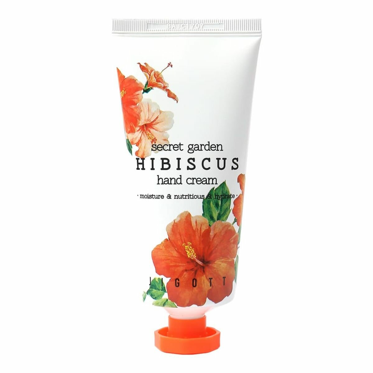 Крем для рук с экстрактом гибискуса Jigott Secret Garden Hibiscus Hand Cream 100 мл