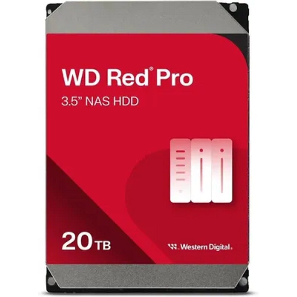 Жесткий диск 20TB WD Red Pro (WD202KFGX) Serial ATA III, 7200- rpm,512Mb, 3.5"