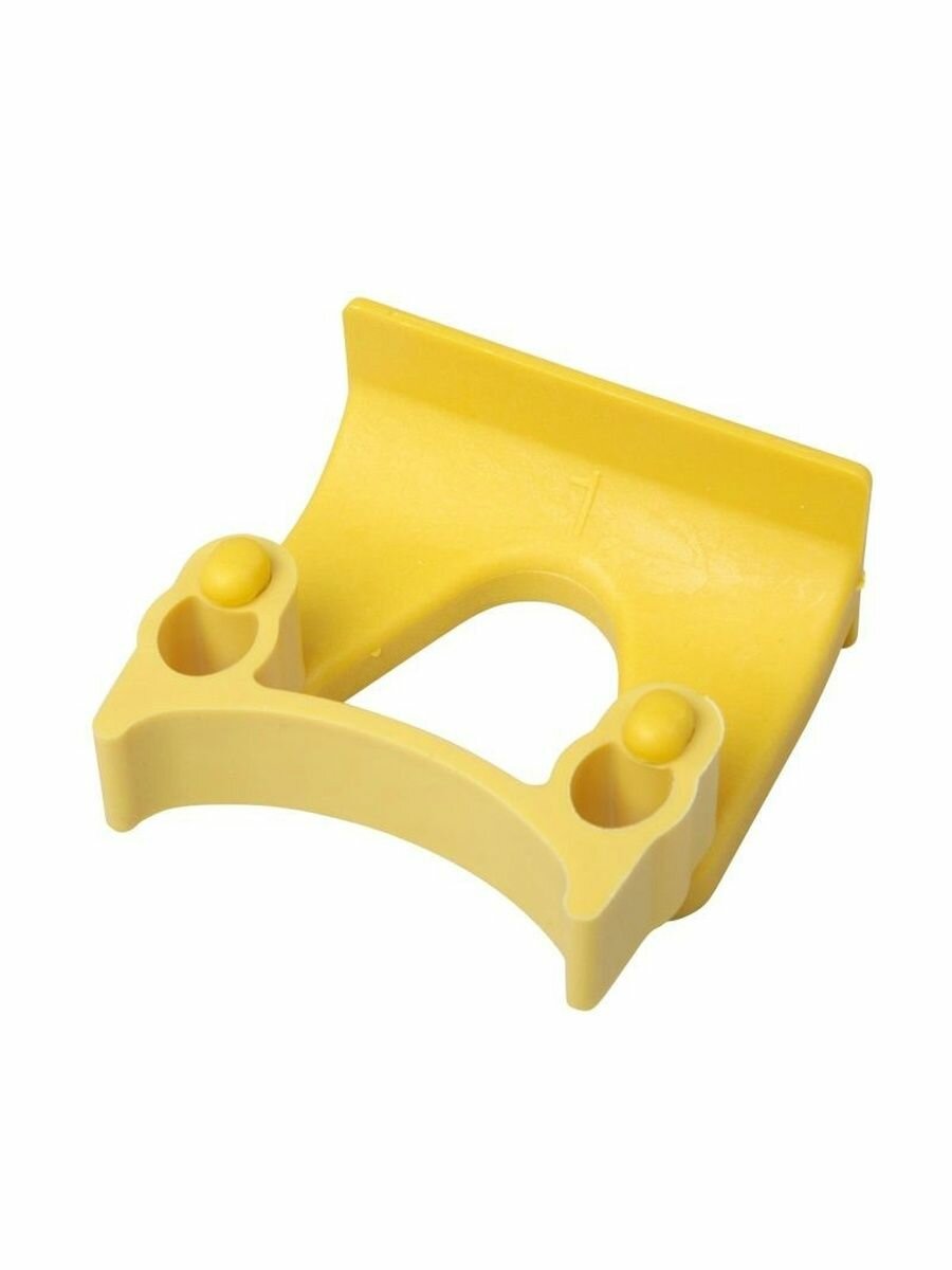 Держатель для швабры настенный FBK, для рукоятки 22-32 мм, желтый