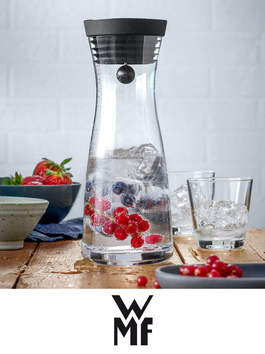 Графин WMF Basic для воды 750 мл, стекло, нержавеющая сталь, пластик
