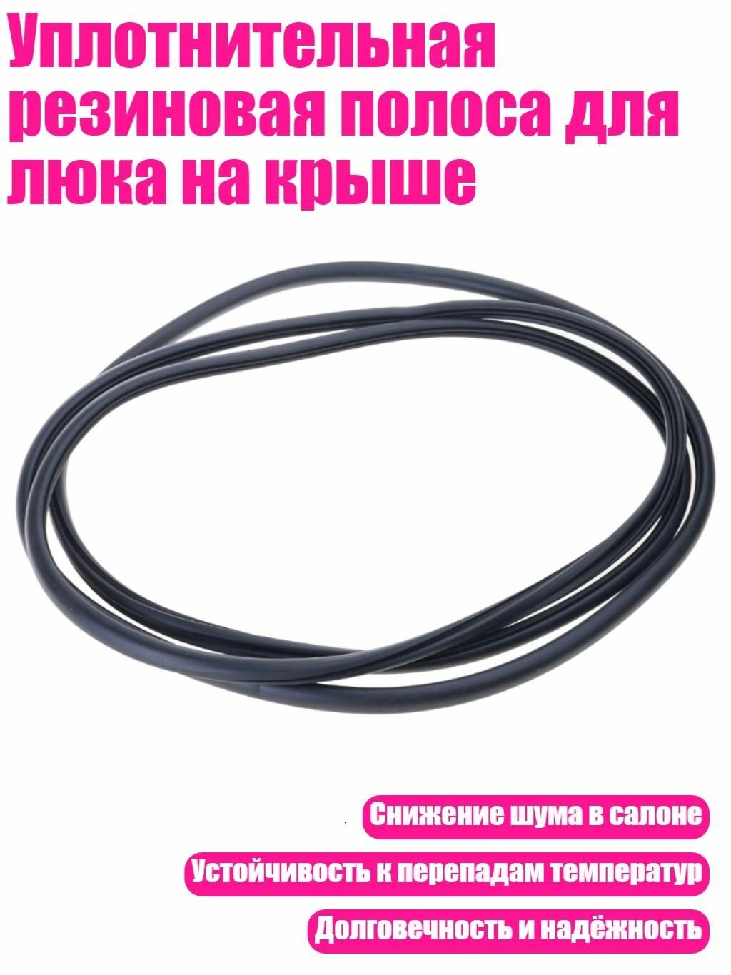 Уплотнительная резиновая полоса для люка на крыше