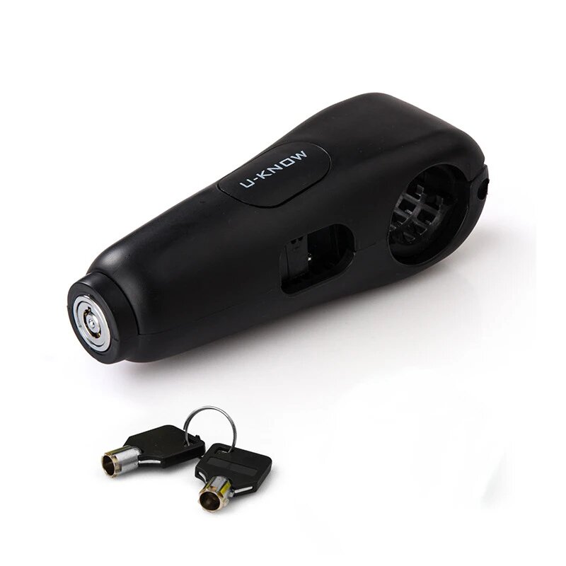 110 дБ звуковая сигнализация, замок на руль мотоцикла, скутер, Черный, Automatic Alarm