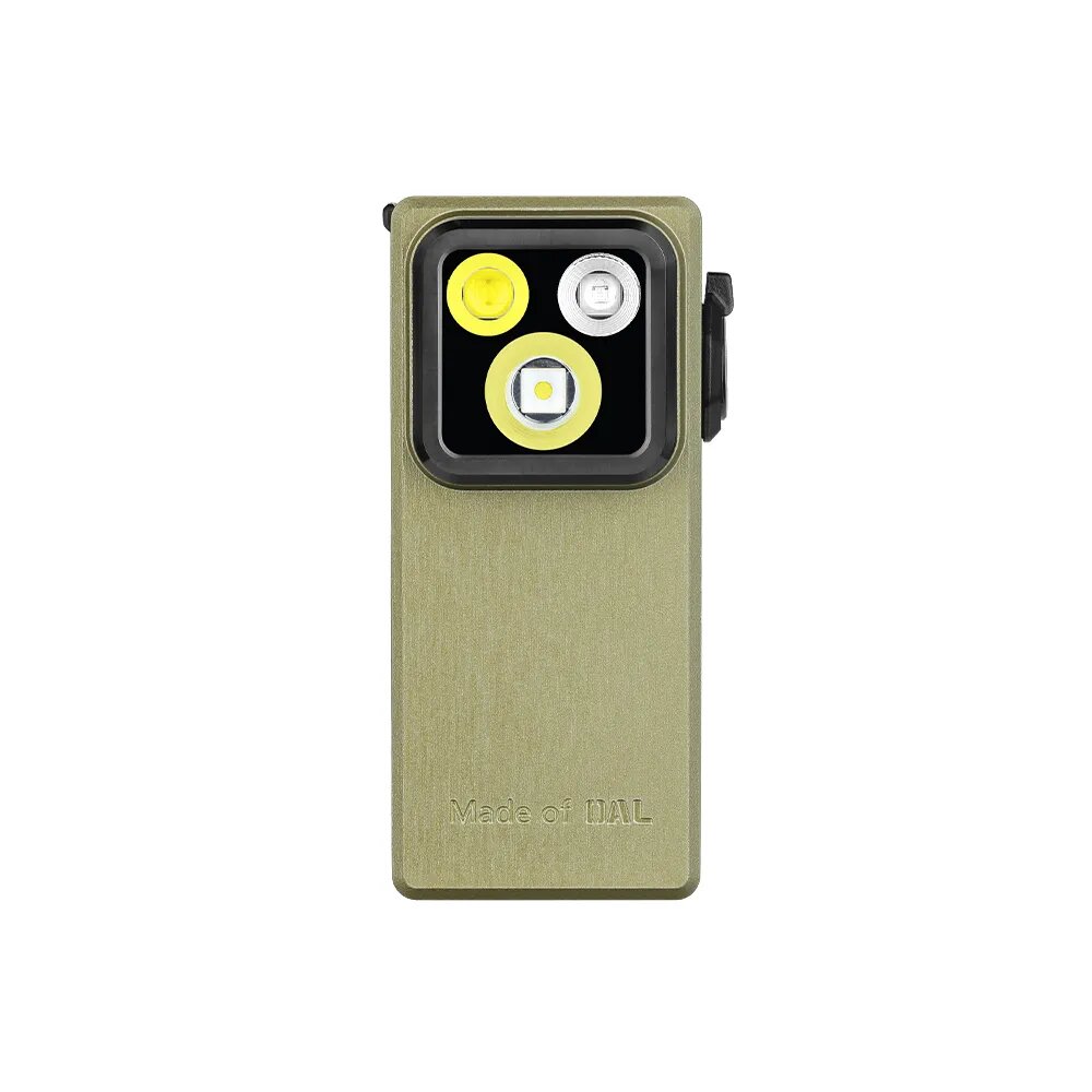 Olight Фонарь ручной Oclip Ultra Olive Green, 530 Лм, 130 м, 3 светодиода, встроенный аккумулятор, IPX6, Оливковый — фото 1