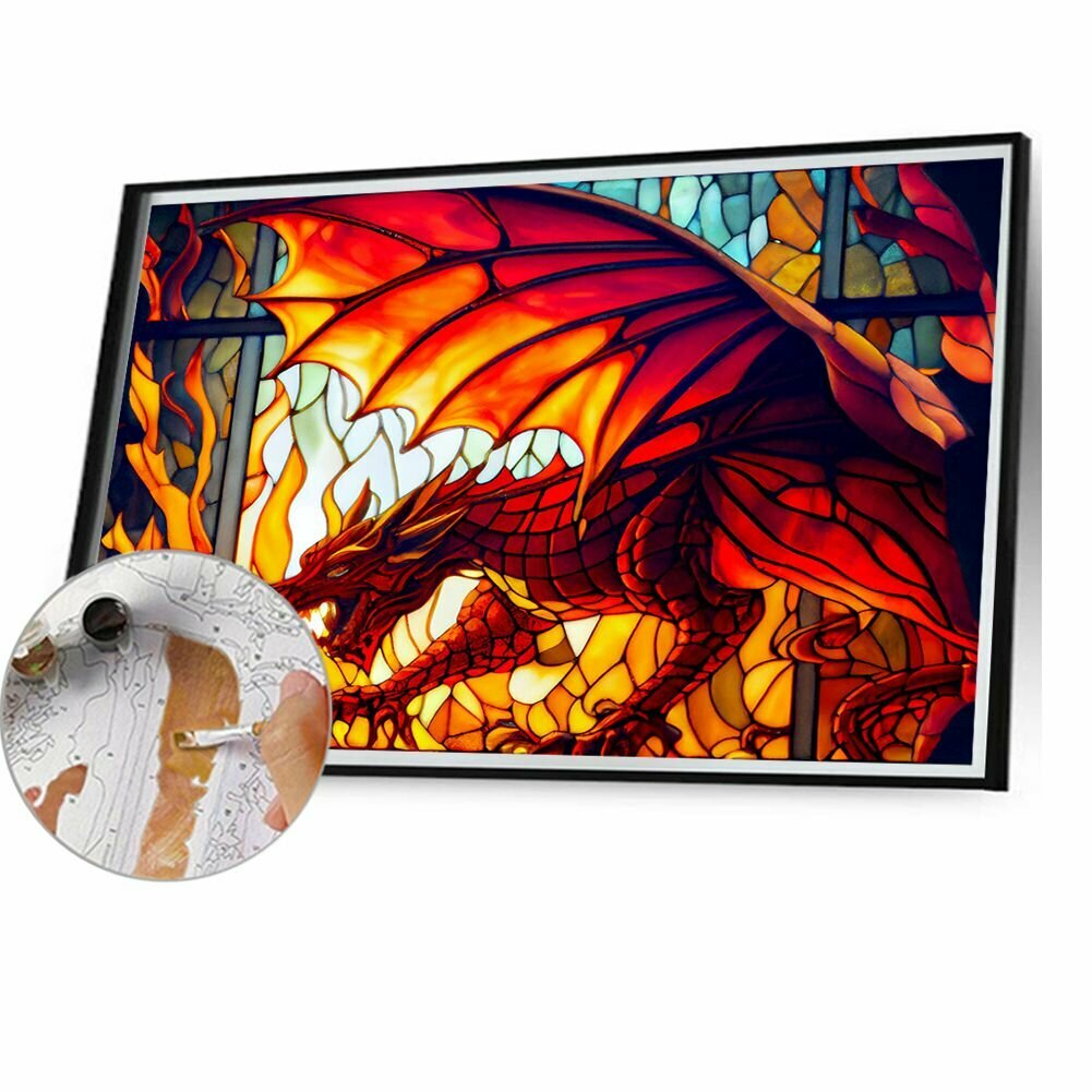 Набор для росписи акриловыми красками, тема животные, 60x45 см