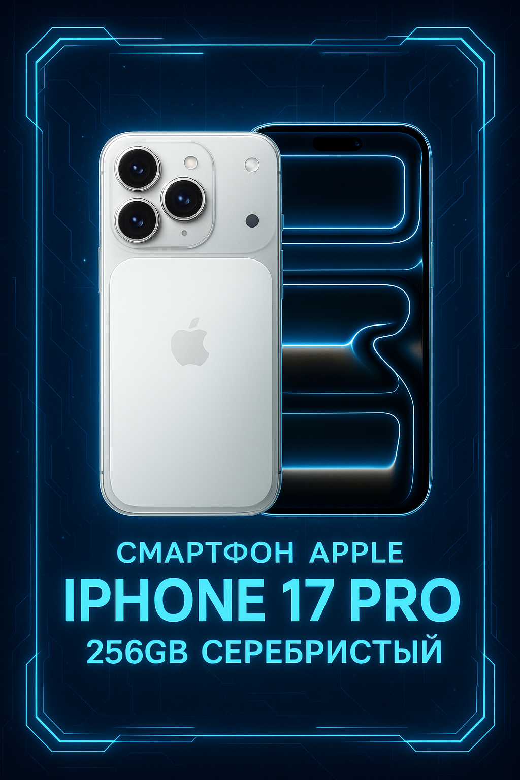 Смартфон Apple iPhone 17 Pro 256GB Серебристый (Silver) Dual: nanoSim + ESim