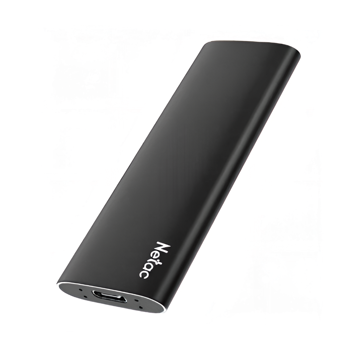 Внешний SSD-накопитель Netac NT01ZSLIM-002T-32BK черный 2TB 1,8", USB 3.2 Gen 2 Type-C, 3D TLC NAND 550/480Мб/с