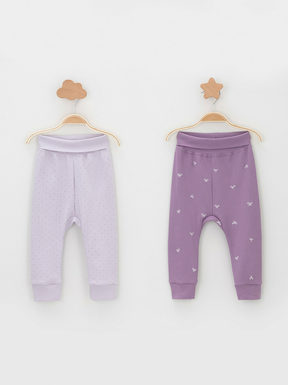 Брюки штанишки для малышей, хлопок 2 шт