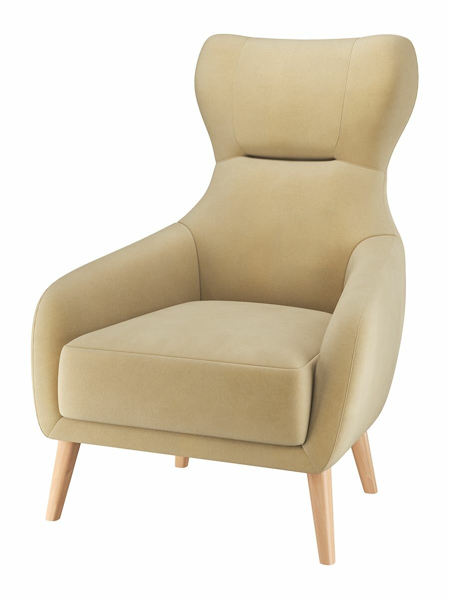 Кресло EXTRASOFT-1, 750х730х1030, тон натуральное дерево песочный MUCHIO 04