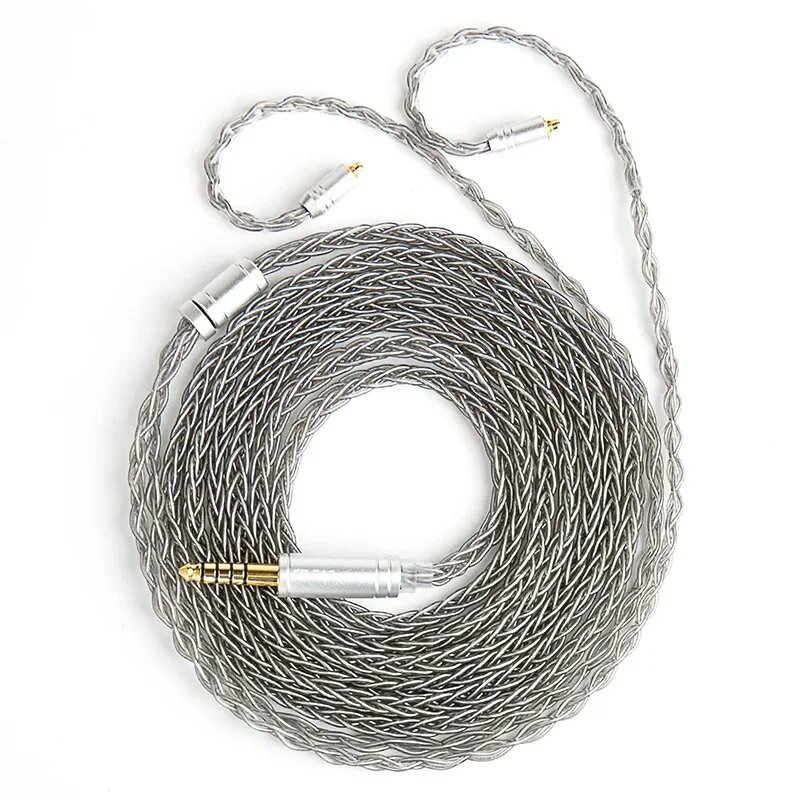 KBEAR ST12 Plus 8-ядерный серебряный кабель для наушников KZ EDX PRO