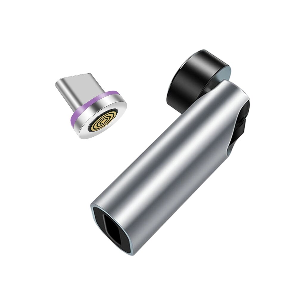 Магнитный USB-C адаптер для быстрой зарядки нескольких устройств с вращением на 540 градусов