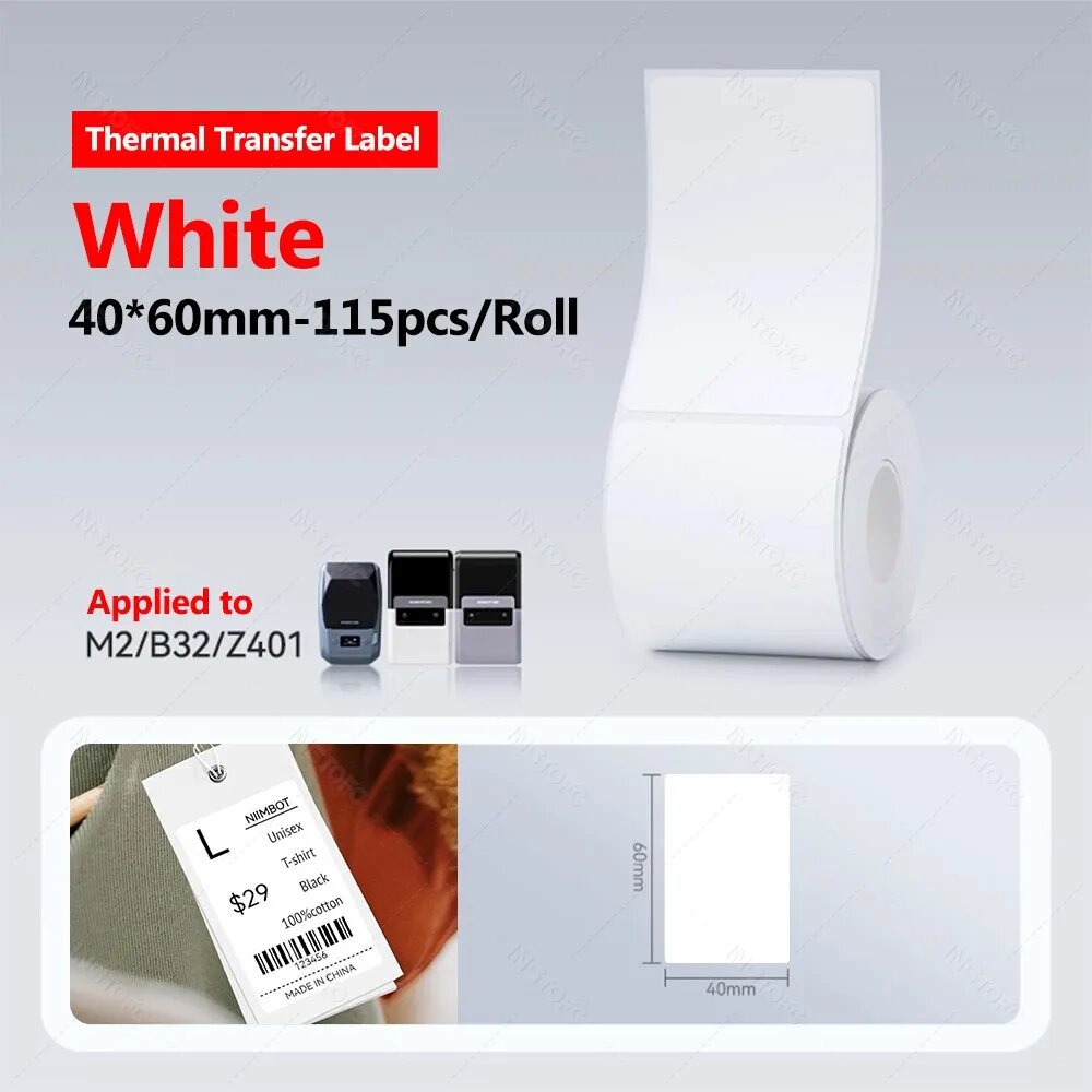 Niimbot M2 Термотрансферный принтер этикеток Only 1WH 40-60mm