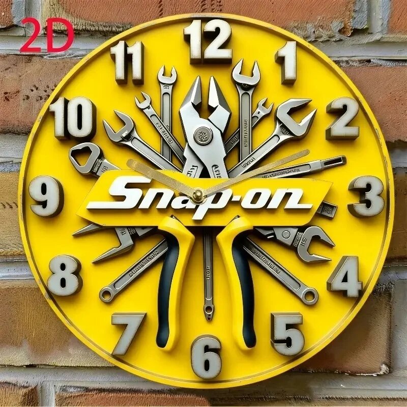 Настенные часы Snap-on с инструментами, 20x20 см, TYA4791-05