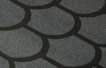 Черепица рулонная технониколь Бобровый хвост Серый 8м2