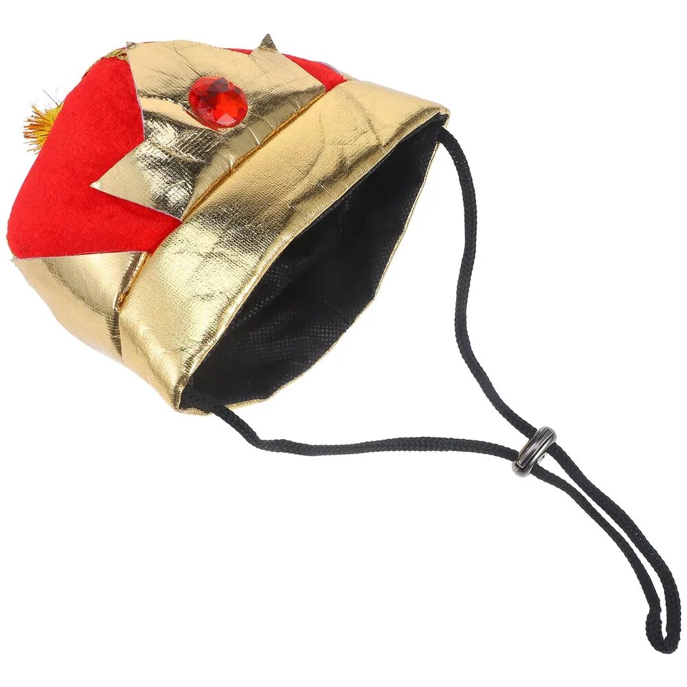 Тканевая декоративная корона для собак и кошек с регулируемым шнурком для питомцев