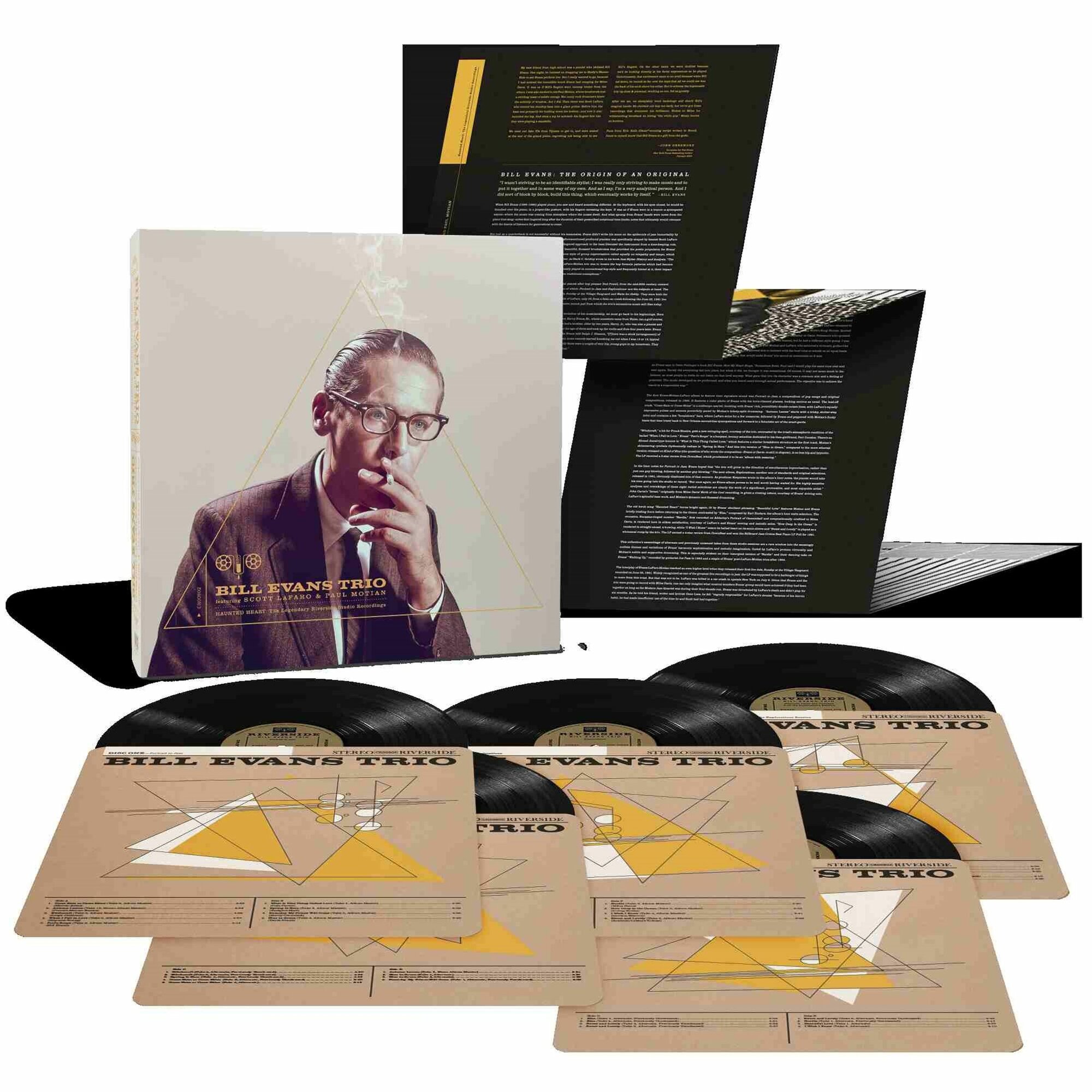 Виниловая пластинка Bill Evans, Scott Lafaro & Paul Motian - Haunted Heart: The Legendary Riverside Studio Recordings (remastered) (180g) (Limited Edition) (5 LP) (5 LP)