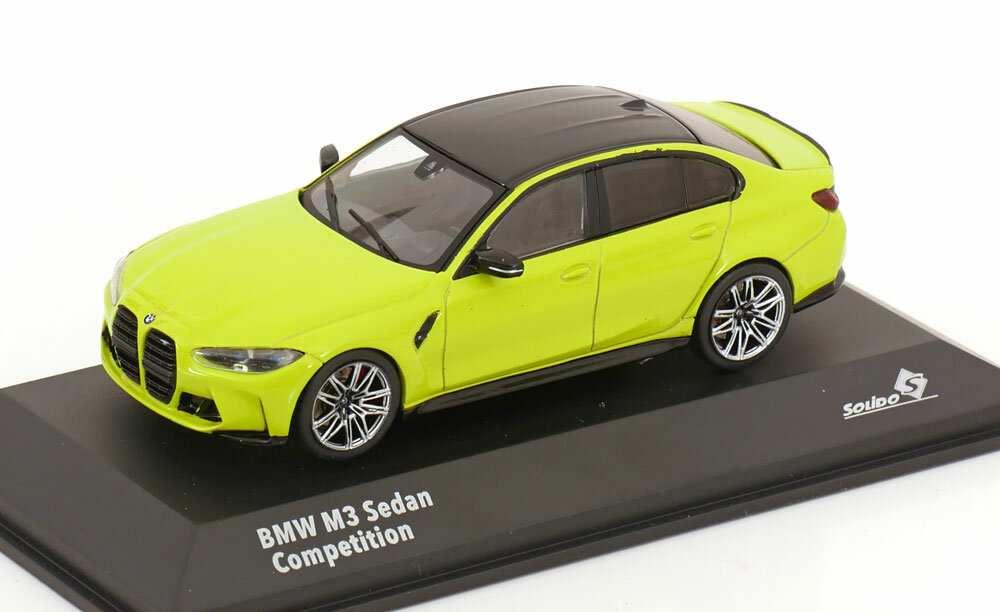 Модель коллекционная SOLIDO Bmw M3 G80 competition saloon light green/black / бмв Г80 компетишн светло зеленый