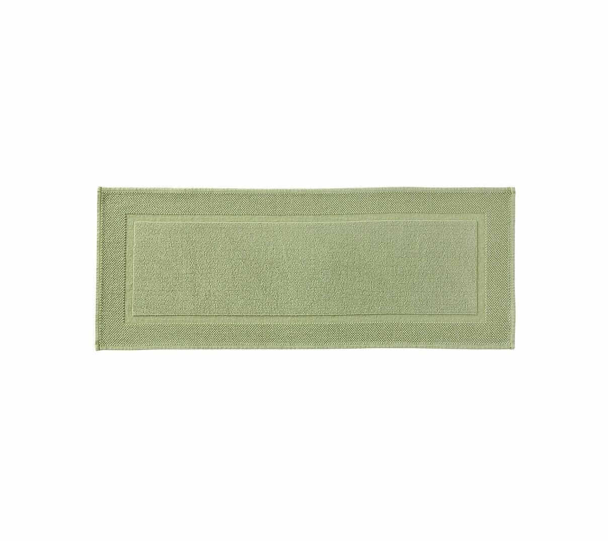 Коврик Blanc des Vosges COMORES KAKI для ванной 50/110 зеленый хлопок 1350 гр/м2