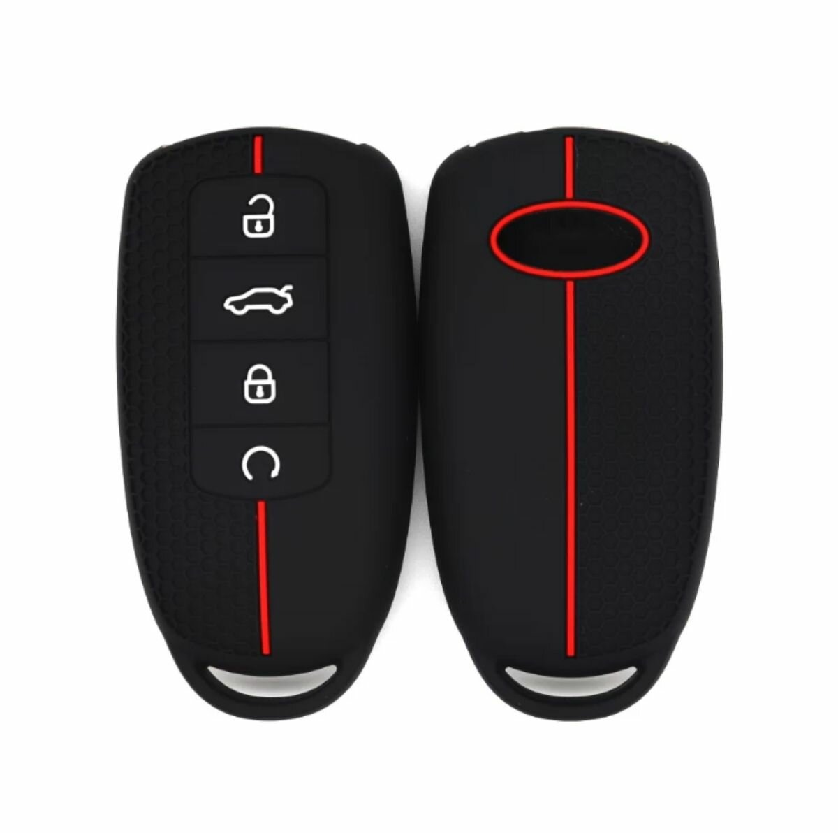 Чехол для ключа Chery чёрный+красный