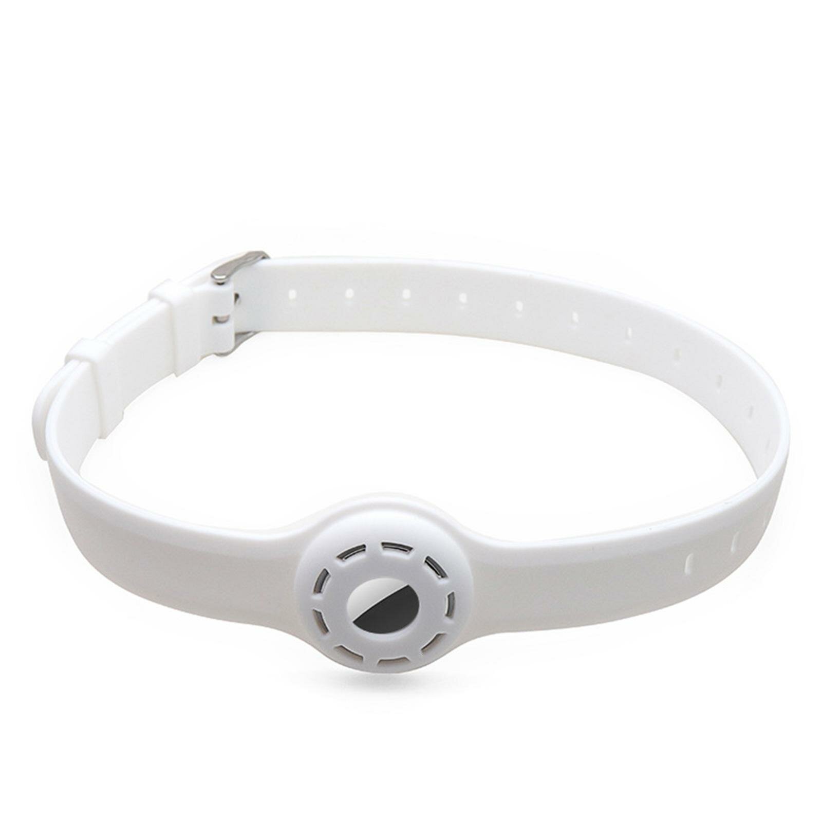 Силиконовый ошейник для кошек с трекером, Белый