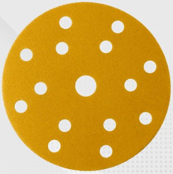TILFLEX GOLD Абразивный круг 150 mm P500 15 отверстий на липучке. Упаковка 5 штук