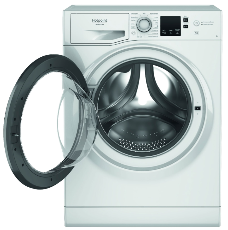 Стиральная машина Hotpoint "NUS 5015", 16 программ, скорость отжима 1000 оборотов в минуту — фото 1
